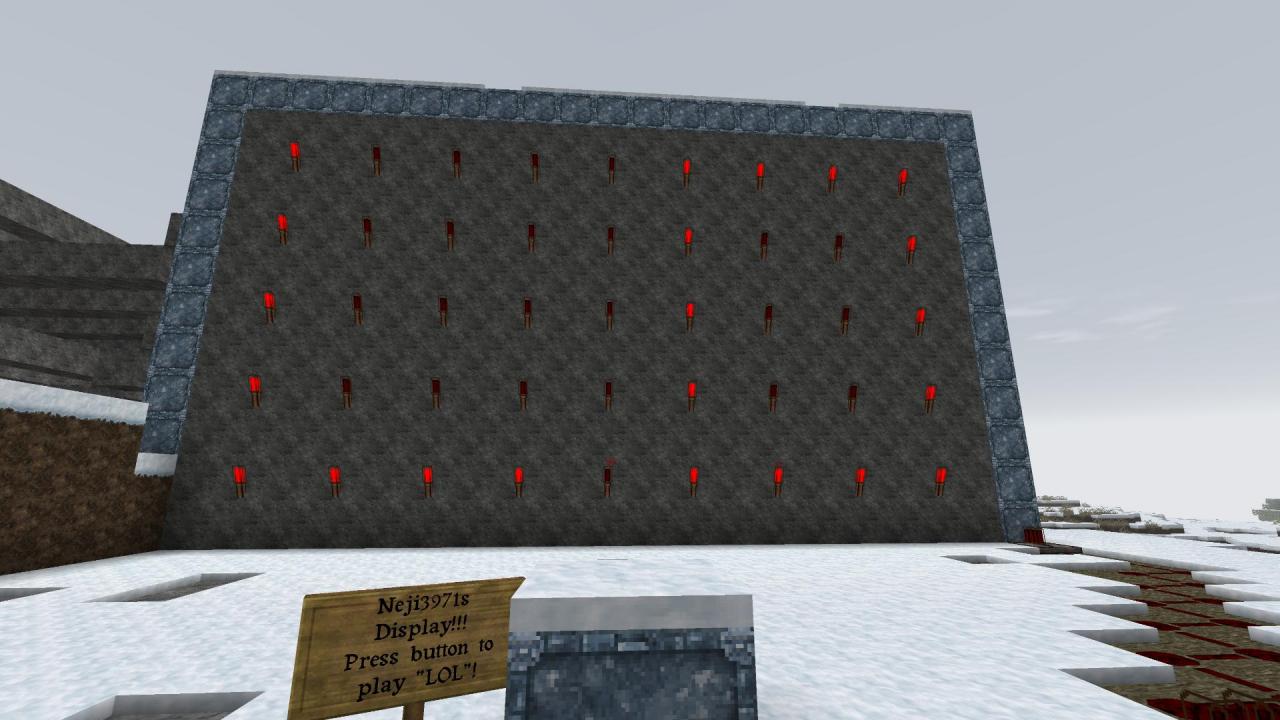 Redstone Screen, fully customizable Minecraft Map